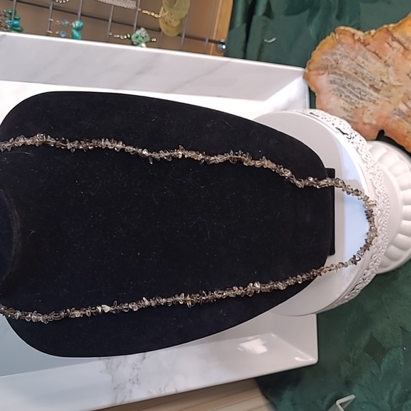 Jewelry | Smoky Quartz Natural Stone Chip Necklace | Poshmark